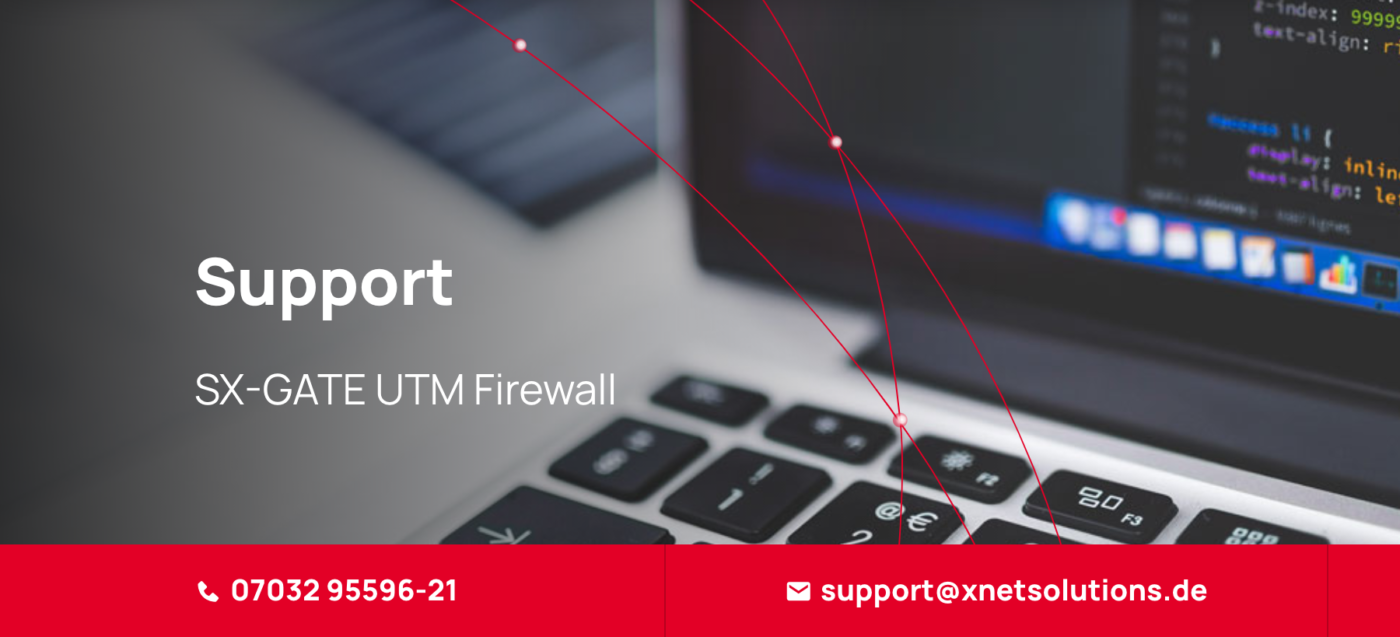 SX-GATE UTM-Firewall von XnetSolutions || Support